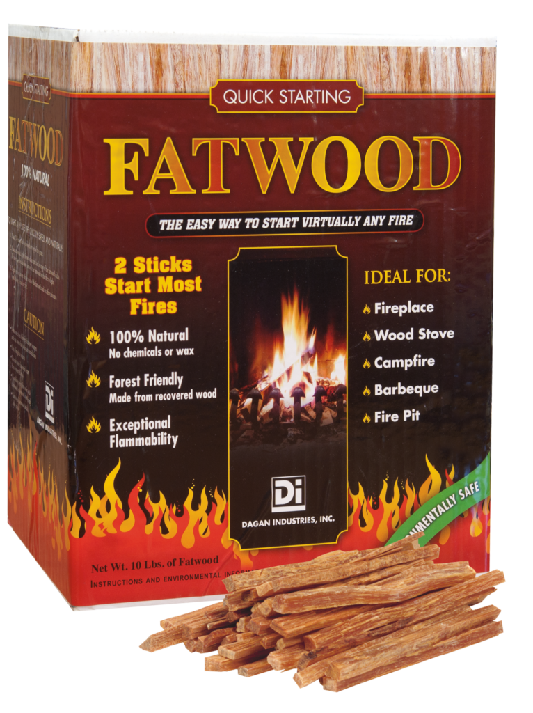Fire Starter 100% Natural Fatwood, 10 lbs. per box - Taconic Fireplace ...