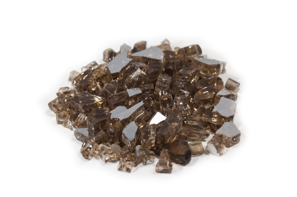Fire Glass 1/2" Thick, Bronze Reflective - Taconic Fireplace and Stone